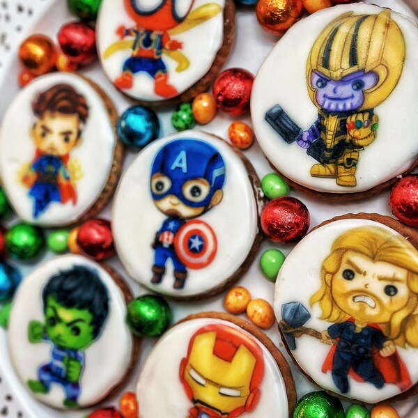 Superhero Cookies - Etsy