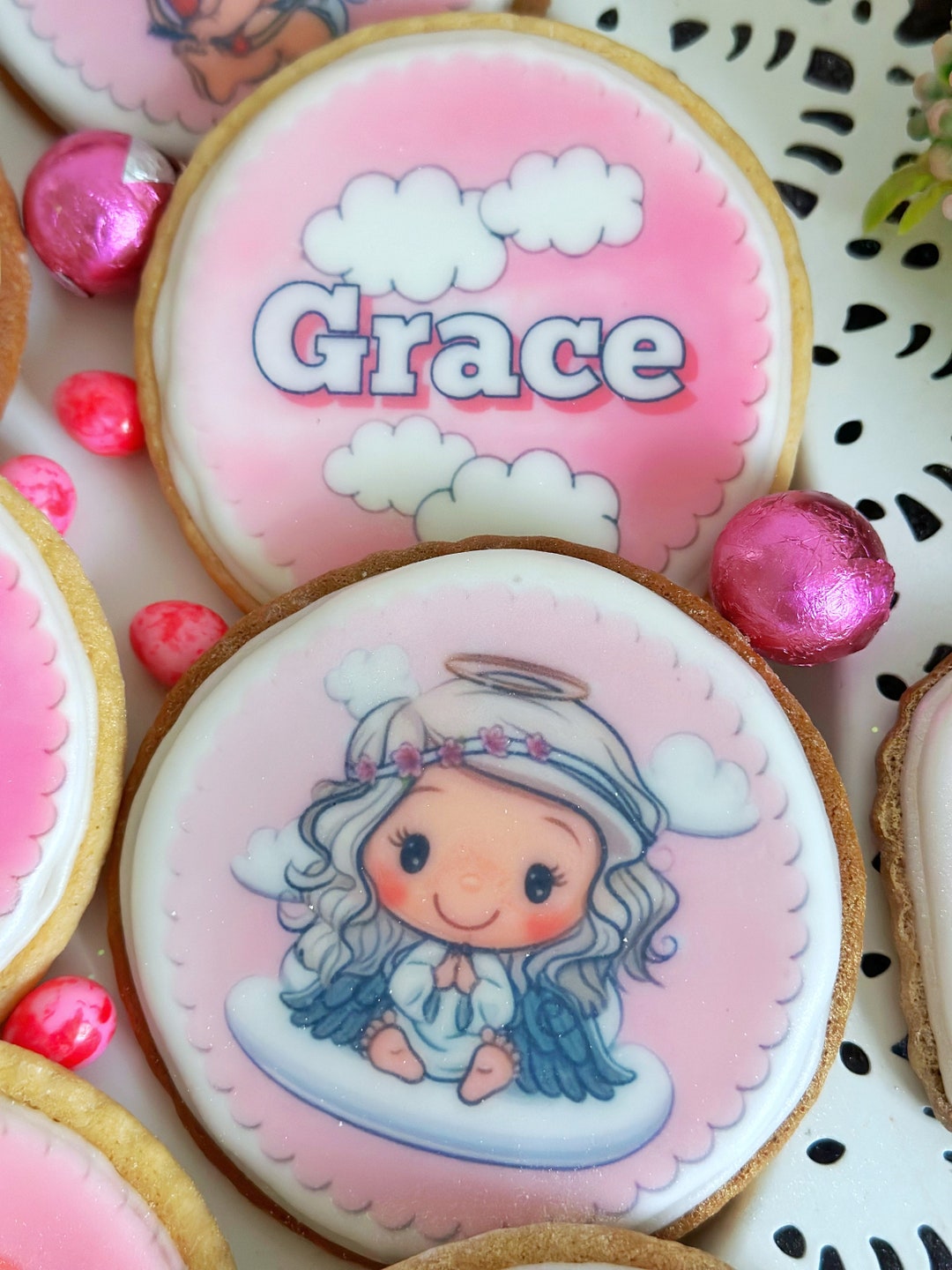 Thematic Homemade Cookie, Baptism Cookies 12 Pcs, Your Design Cookie ...