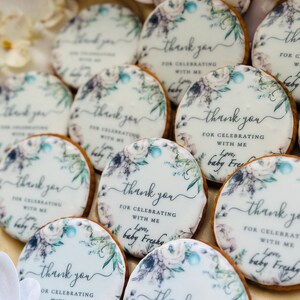 Bridal Shower Decorated Cookies Personalized Baby Shower Cookie Welcome ...