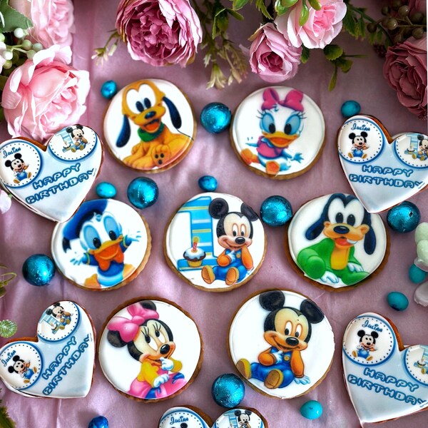 Mickey Mouse Cookies - Etsy