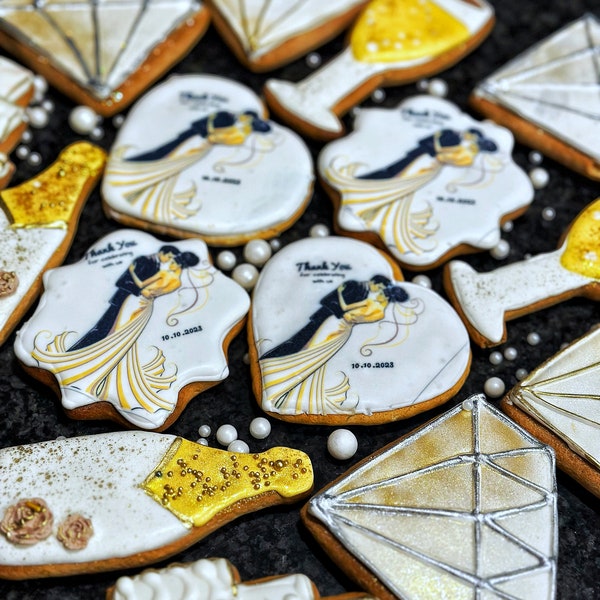 Custom Wedding Cookies - Etsy