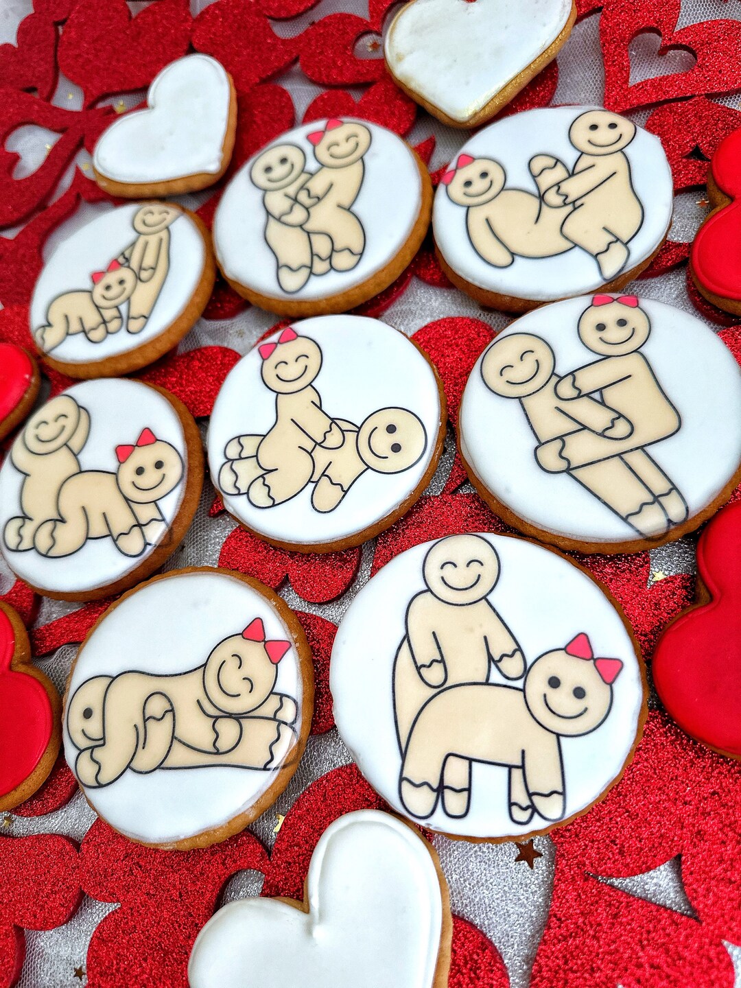 Valentines Day Cookies Adult Decorated Cookie Set Valentines Day Treats Valentines Cookie