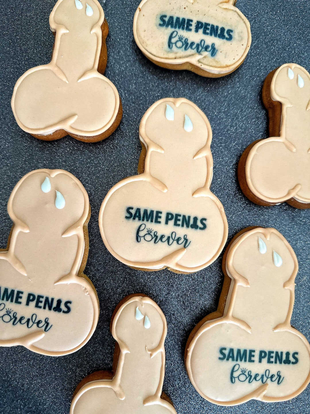 Custom Adult Cookies, Same Penis Forever Cookies, Penis Cookie, Bachelorette Cookies, Bridesmaid ...