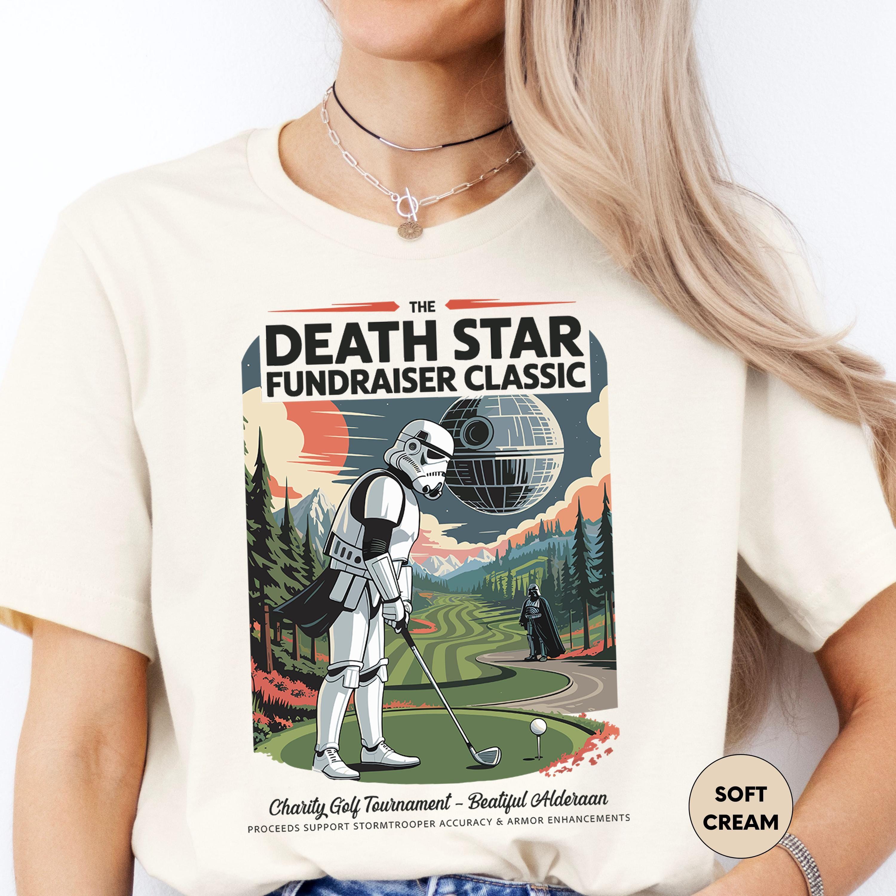 Funny Star Wars Golf T-shirt - Death Star Classic Stormtrooper Tee ...