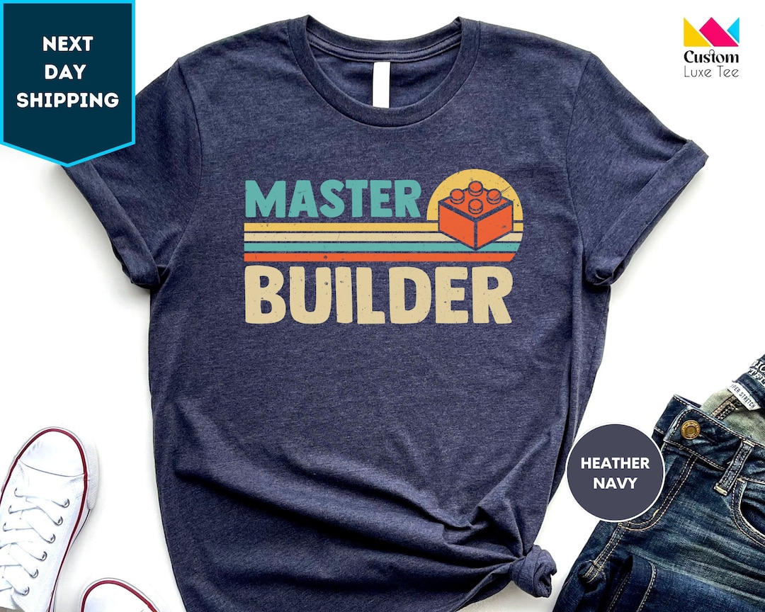 Master Builder Shirt, Building Blocks, Building Blocks Shirt, Birthday ...