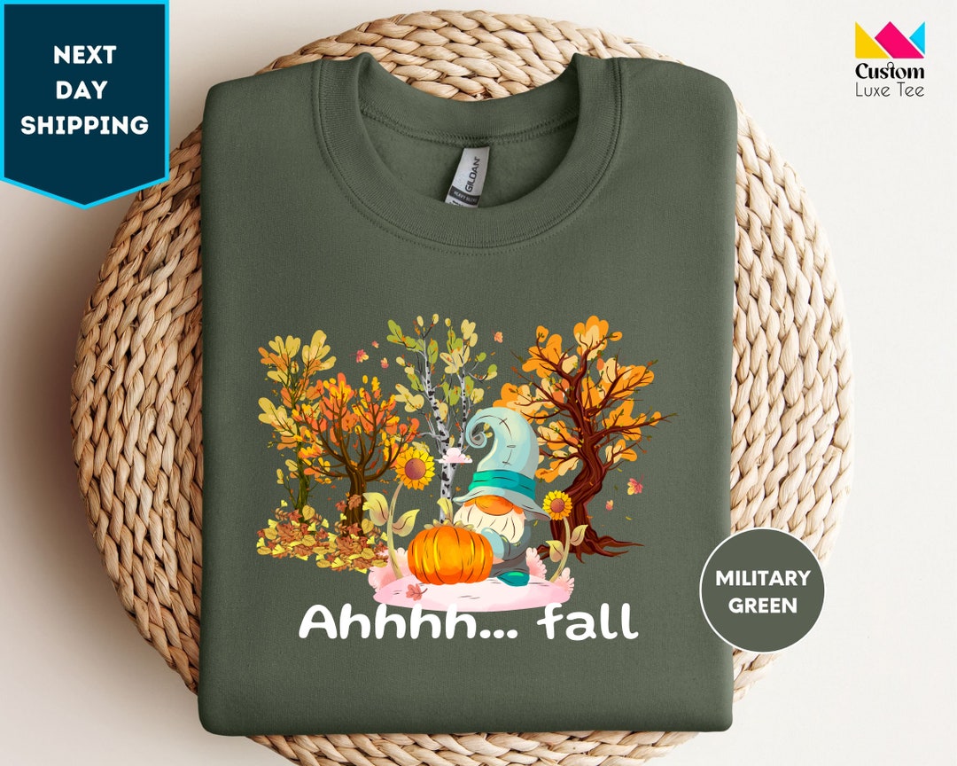 Ahhh Fall Sweatshirt, Fall Sweatshirt, Fall Sweater, Fall Leaves ...