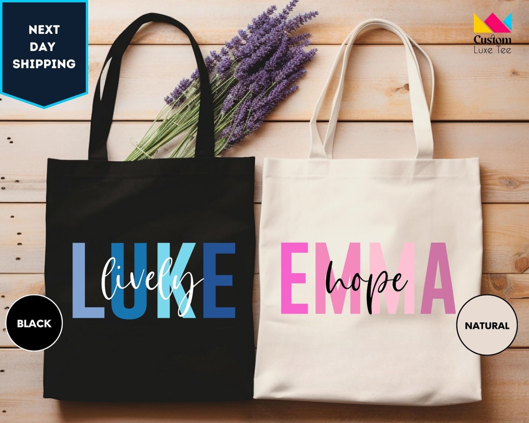 Personalized Name Tote Bag, Custom Name Tote Bag, Custom Tote Shopper ...