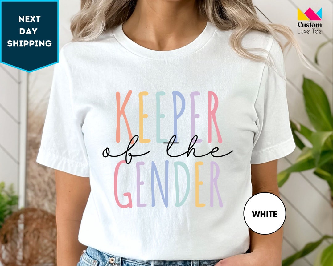 Keeper of the Gender Shirt, Gender Reveal Party Shirts, Announcement ...