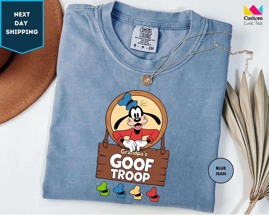 Comfort Color,custom Disney Grandpa's Goof Troop Shirt, Personalized A ...