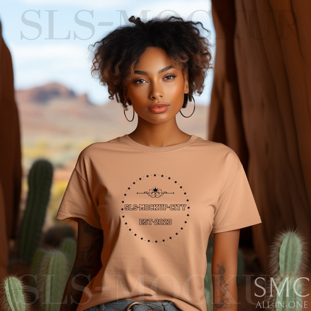 Heather Clay Bella Canvas 3001 Mockup Bella Canvas Mockup, Heather Clay ...