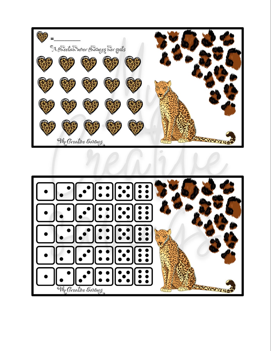 Cheetah Roll and Save - Etsy