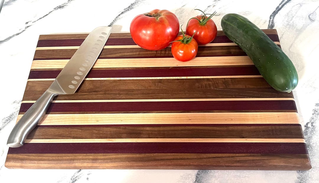Solid Wood Cutting Board:made From Exotic Woods - Etsy