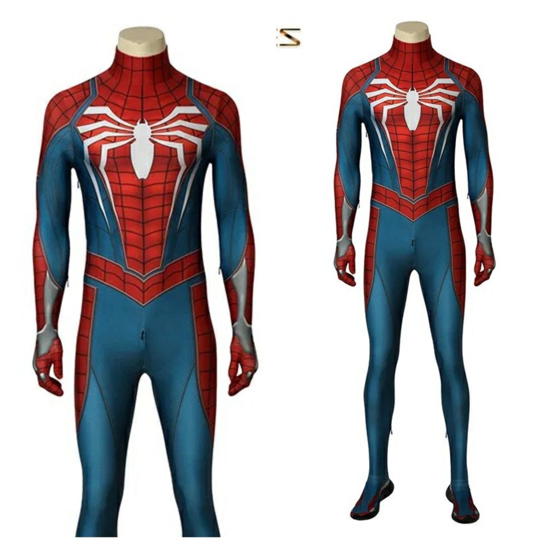 Marvel Spider-man Costume Cosplay: Spider-man PS4 Stretch 3D - Etsy