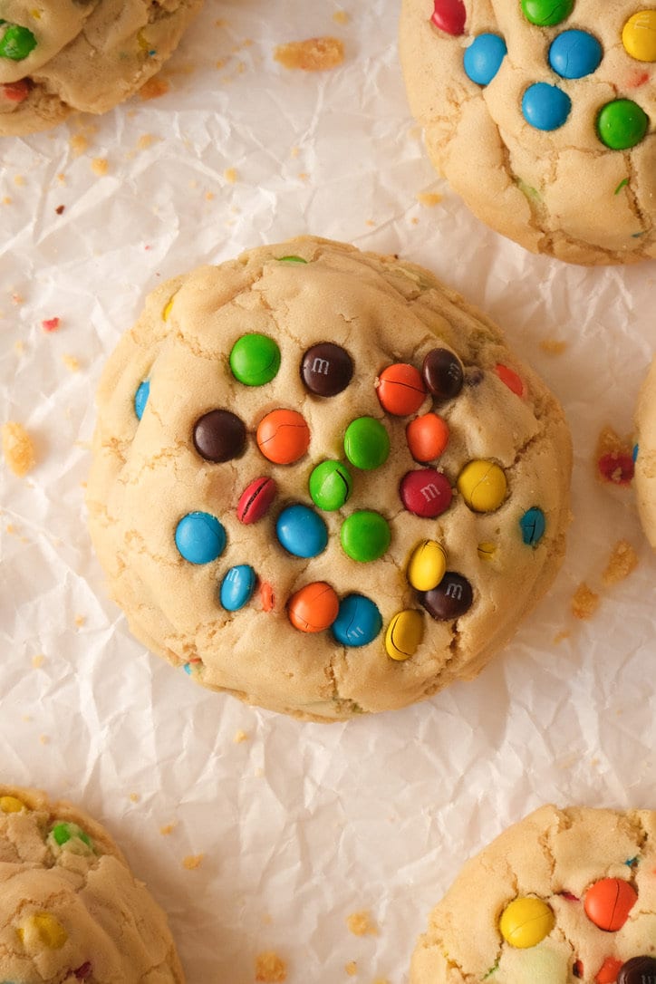 Chunky M&M Stuffed Cookies Recipe Giant Mnm Cookies, Homemade Cookies ...