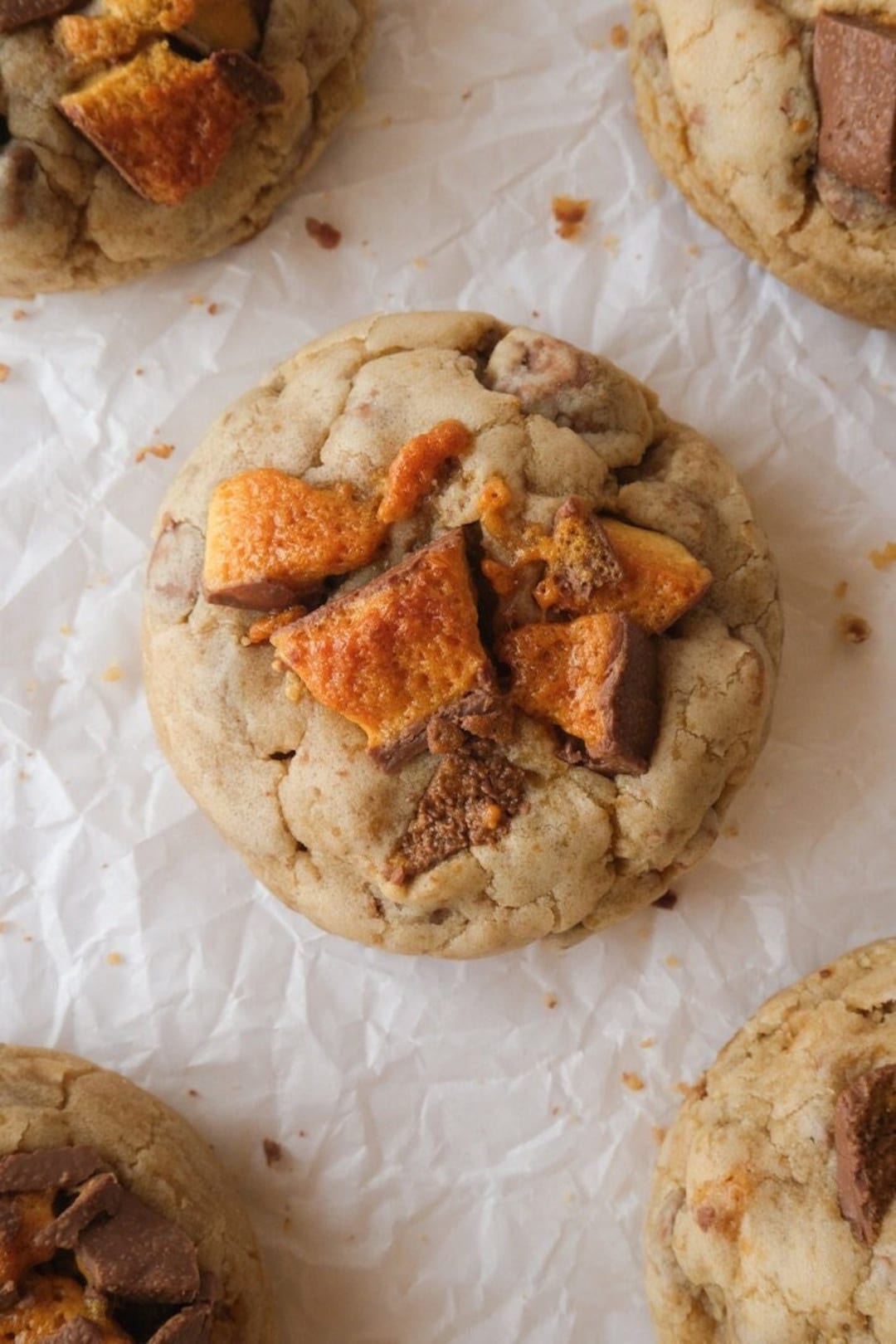 Golden Honeycomb Cookies Recipe Giant Chunky Honeycomb - Etsy