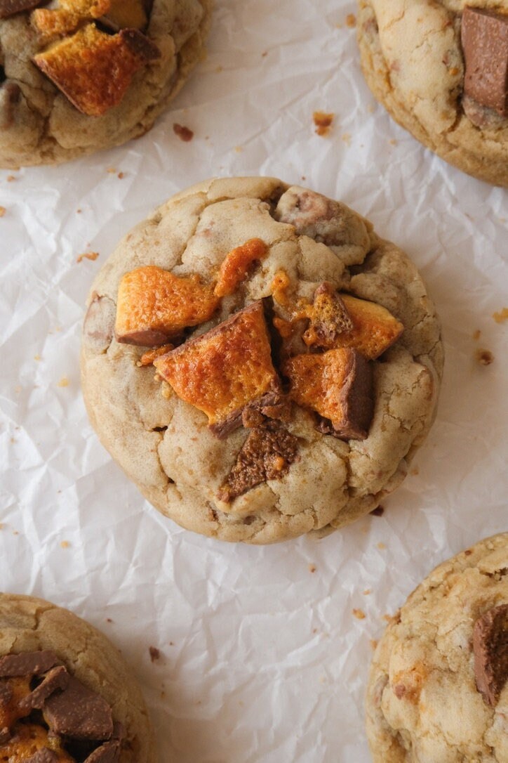 Golden Honeycomb Cookies Recipe Giant Chunky Honeycomb - Etsy