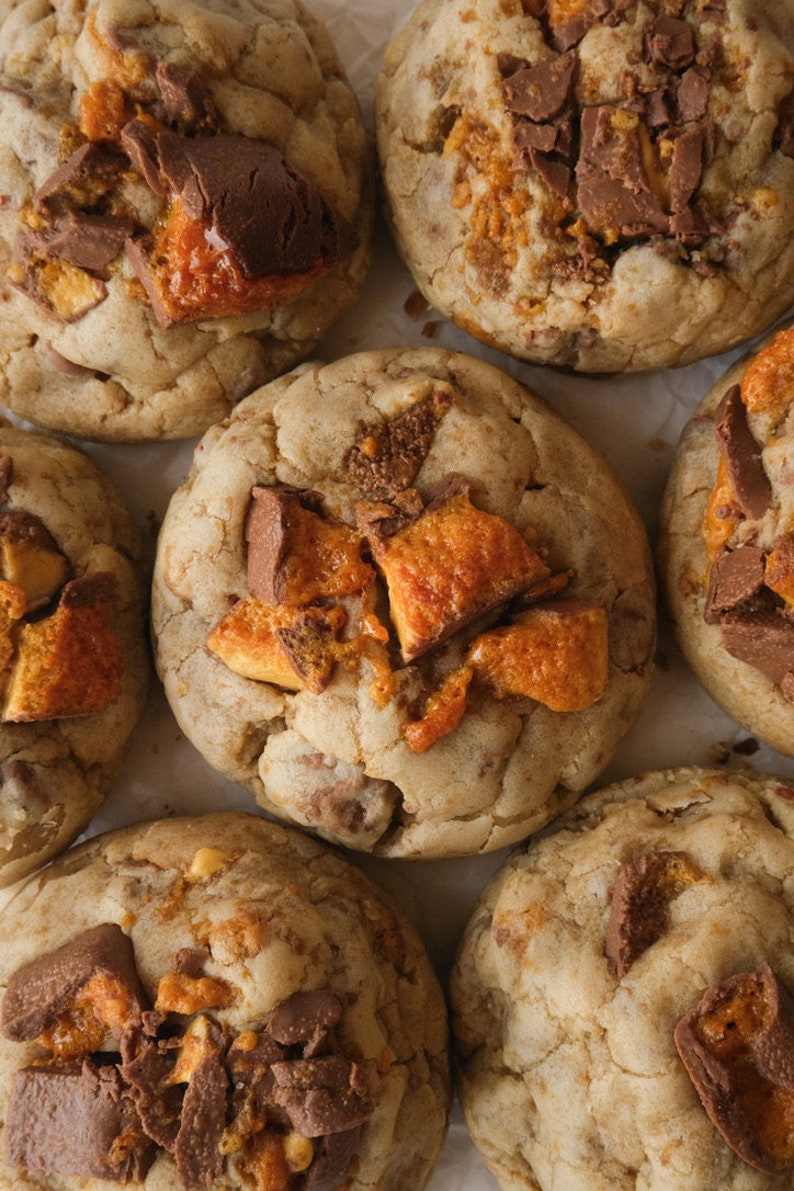 Golden Honeycomb Cookies Recipe Giant Chunky Honeycomb - Etsy