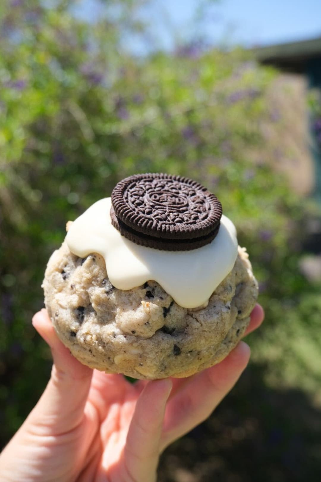 Cookies & Cream Giant Stuffed Cookie Recipe Chunky Cookie Sandwich ...
