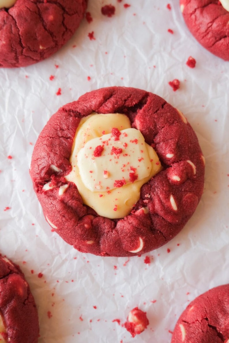Red Velvet Cheesecake Stuffed Cookie Recipe (PDF Download) - Etsy