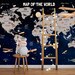 Child Map Kids Room Wallpaper With Space Background, Peel and Stick ...