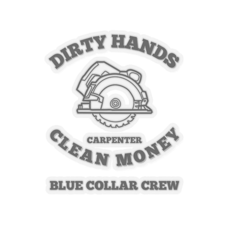 Blue Collar Carpenter Sticker - Etsy