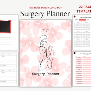 Surgery Care Package, Pre-surgery Planner, Surgery To-do List, Doctor ...