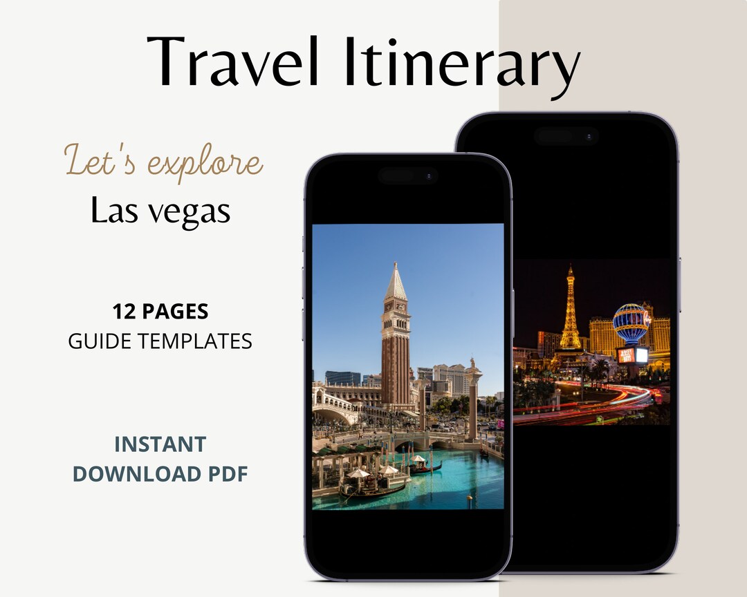 Editable Travel Itinerary Template, Travel Planner, Printable Travel ...