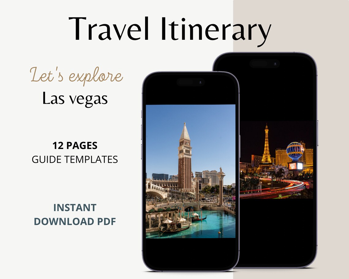 Editable Travel Itinerary Template, Travel Planner, Printable Travel ...