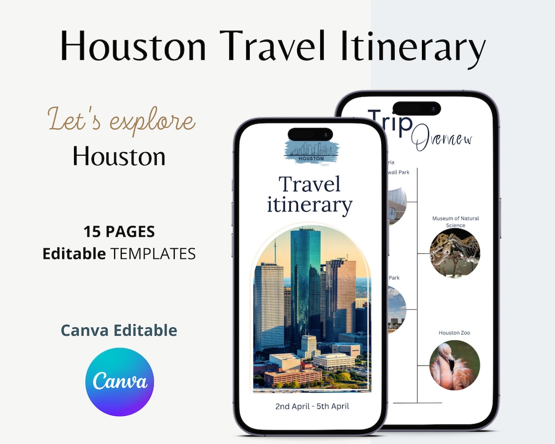 Editable Travel Itinerary Template, Travel Planner, Printable Travel ...