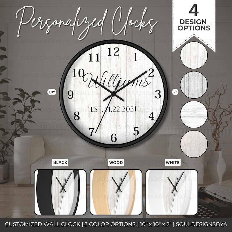 Personalized Clock - Etsy