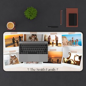 Custom Photo Collage Desk Mat Personalized Mousepad for Workspace ...