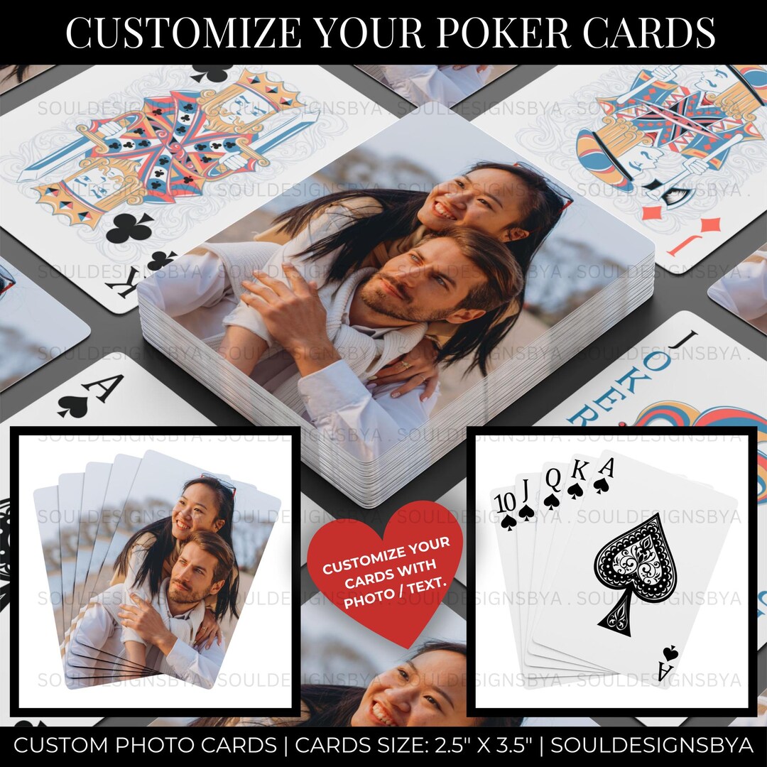 Custom Poker Cards Set Memorable Playing Cards for Family Game Night ...