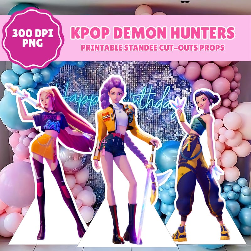 Kpop Demon Hunter Cutouts - Etsy
