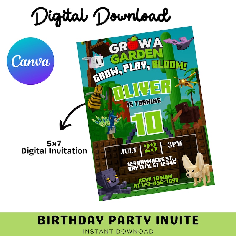 Grow a Garden Invitations - Etsy