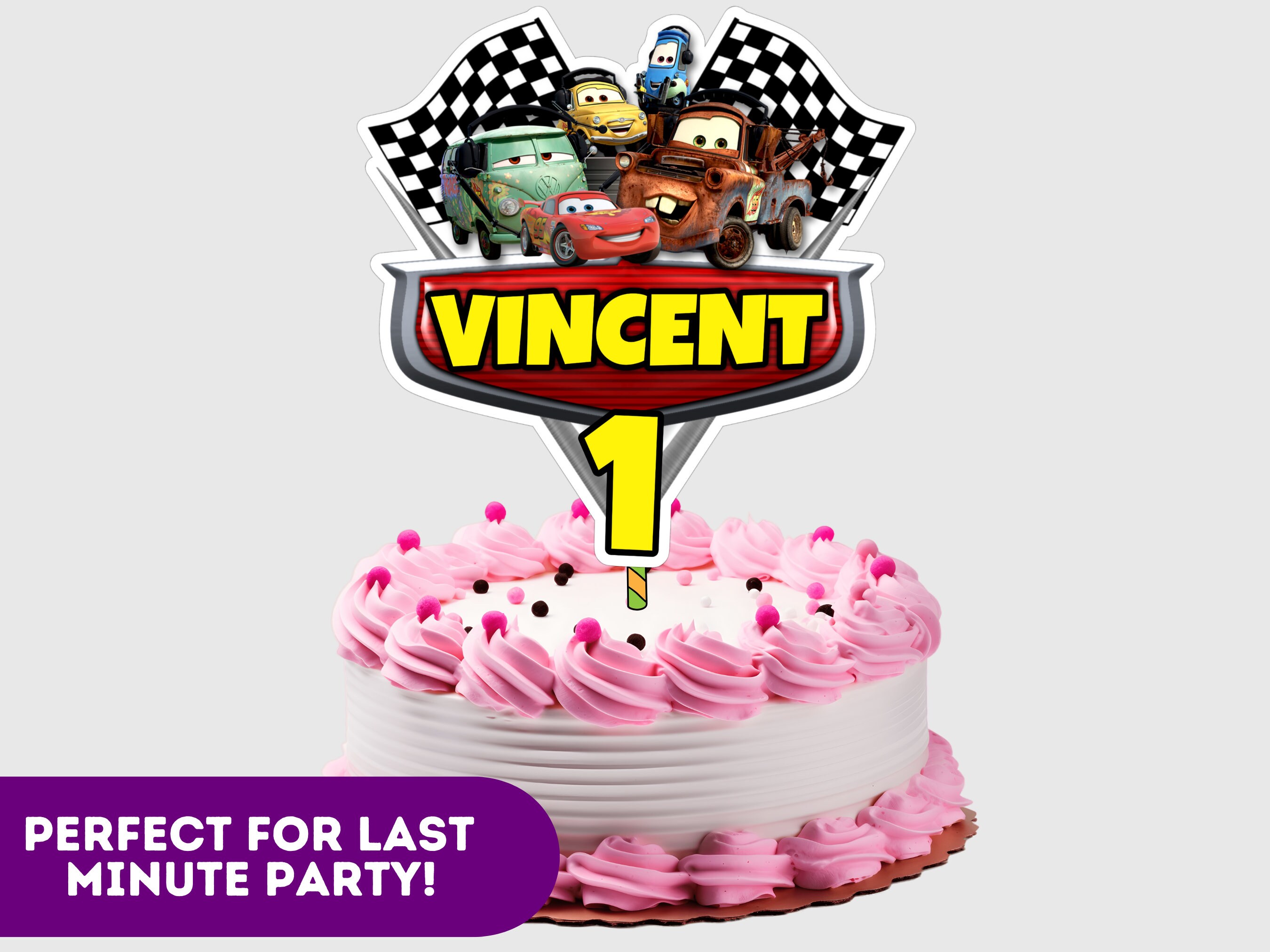 Car Cake Topper, Car Theme Cake Topper, Car Printable Cake Topper ...