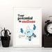 Your Potential is Endless Printable Wall Art Retro Cute Inspiring Quote ...