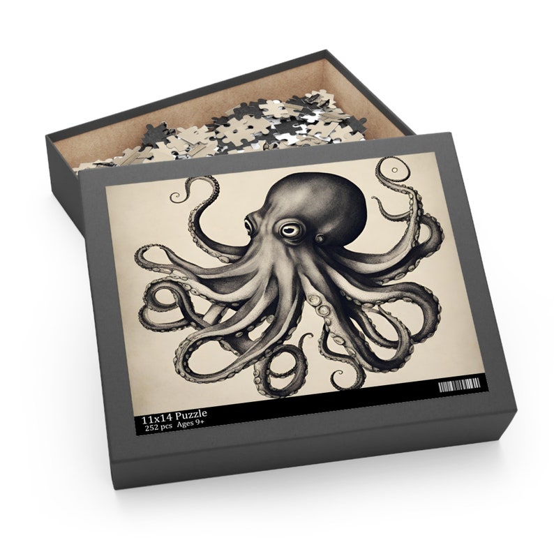 Octopus Jigsaw Puzzle, Ocean Octopus Art, Picture, Fun Puzzle Game ...