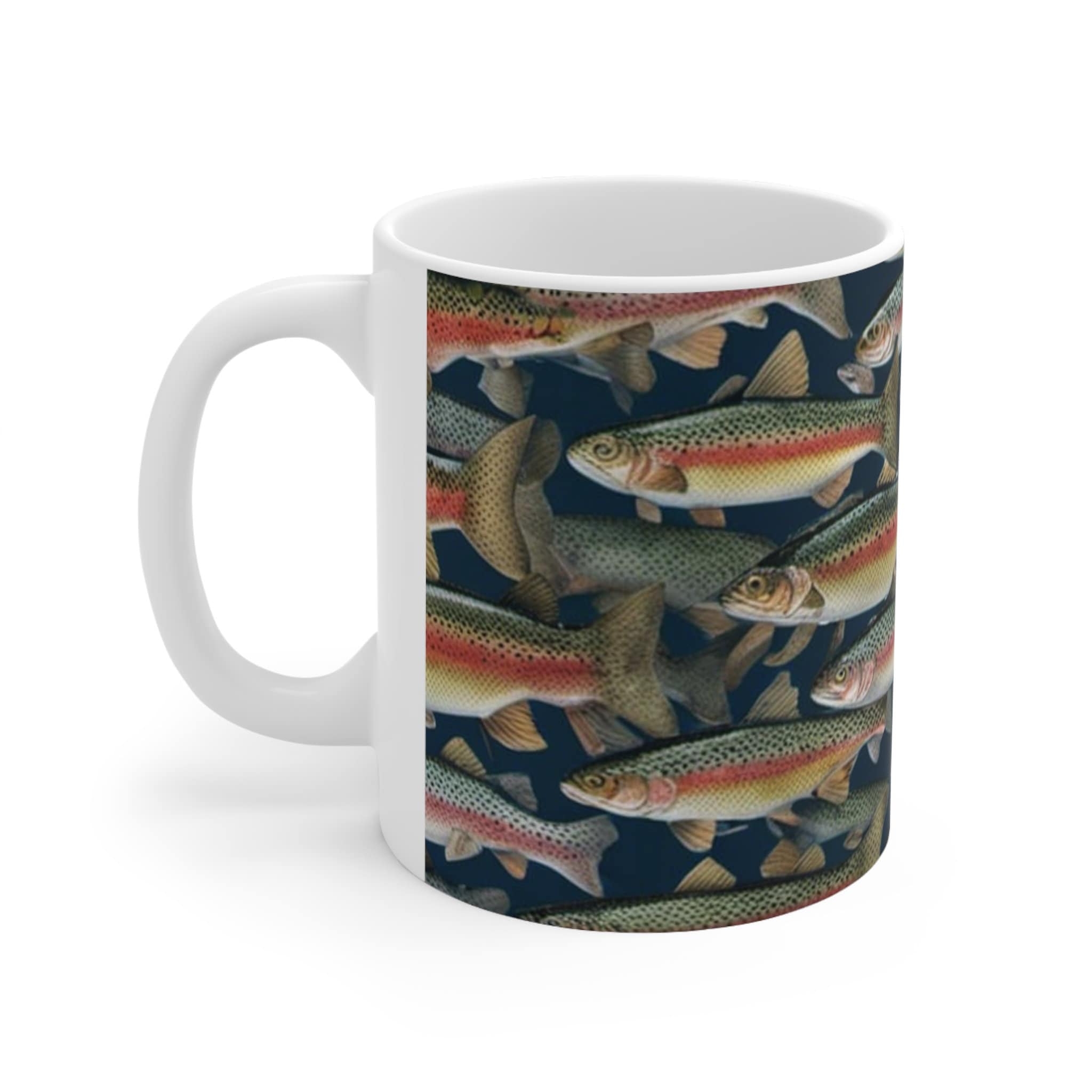 Rainbow Trout Mug, Fishing Mug, Fishing Gift, Dad Gift, Fish Lover Gift ...