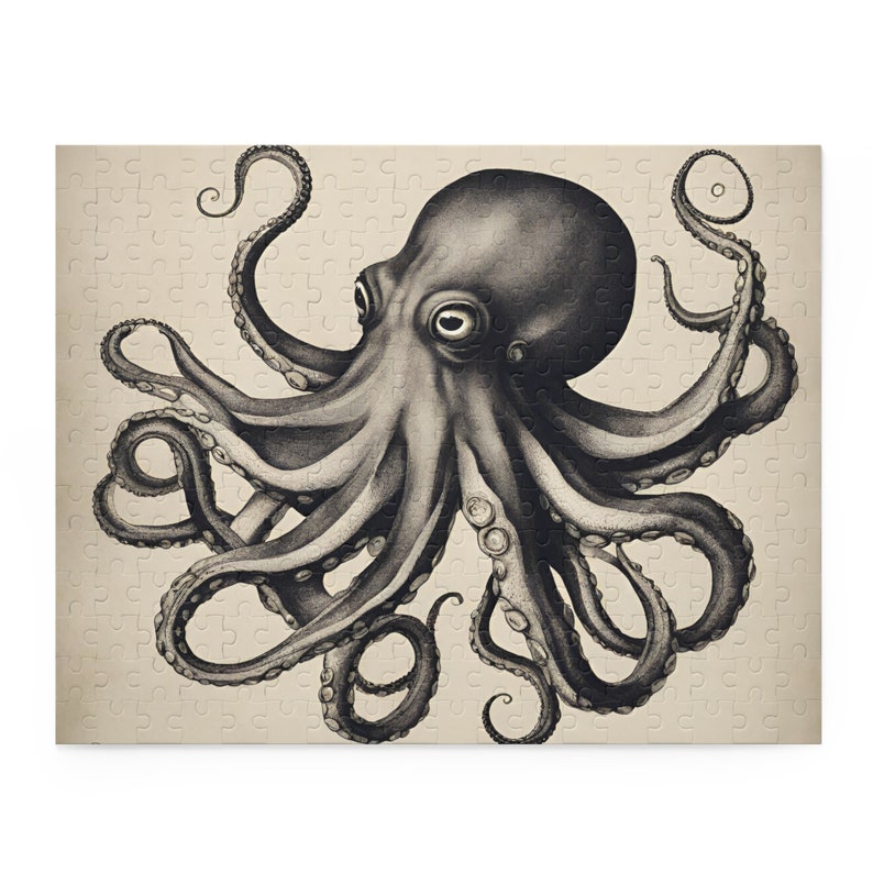 Octopus Jigsaw Puzzle, Ocean Octopus Art, Picture, Fun Puzzle Game ...