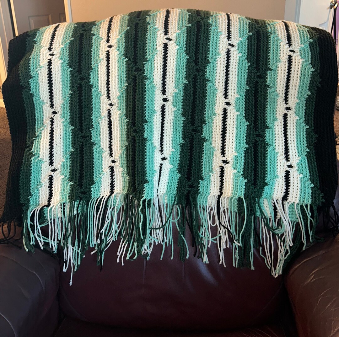 Crochet Diamond Afghan Blanket - Etsy