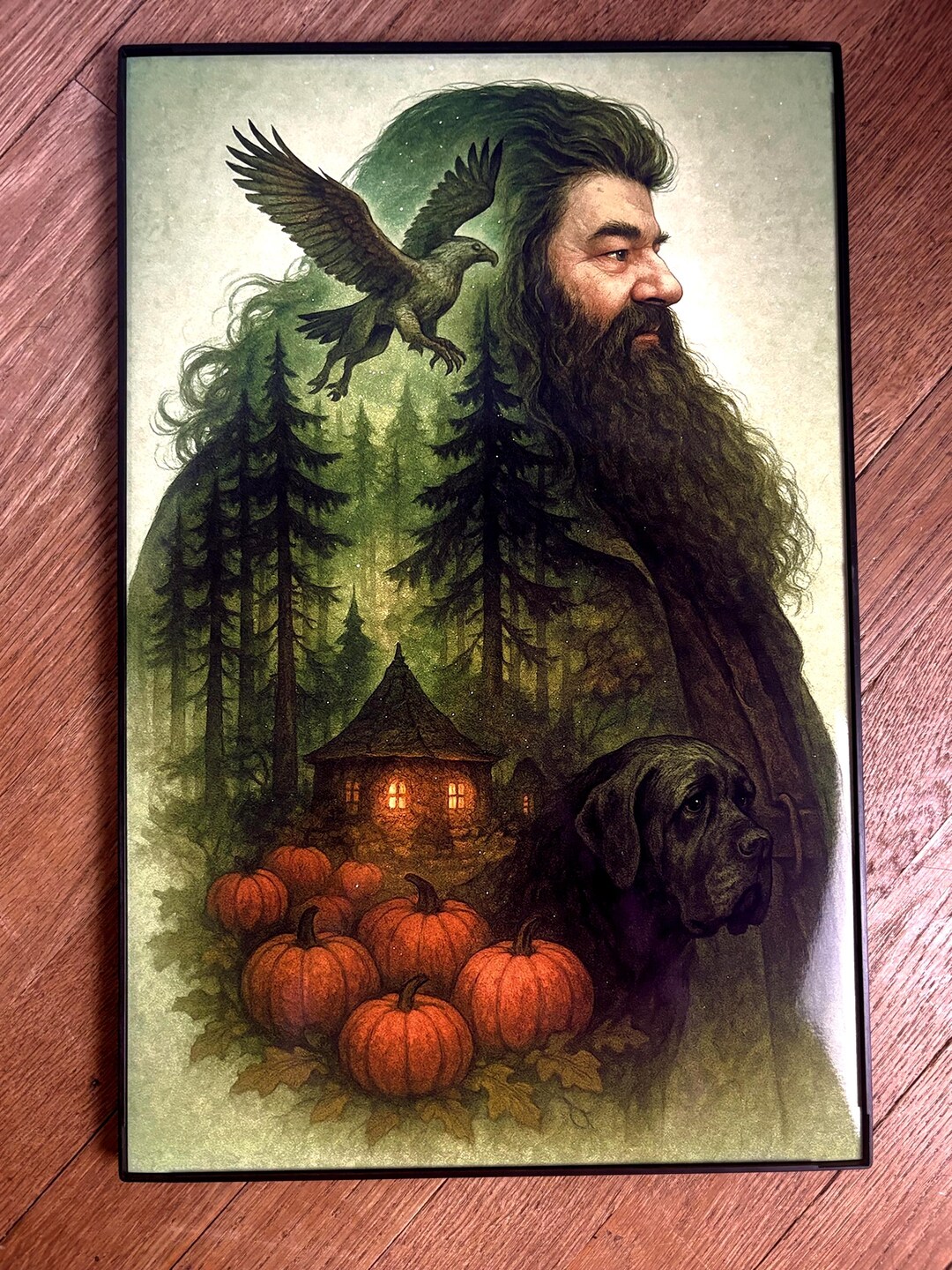 Hagrid's Hut/buckbeak/fang/forbidden Forest Framed Art Print (11x17) - Etsy