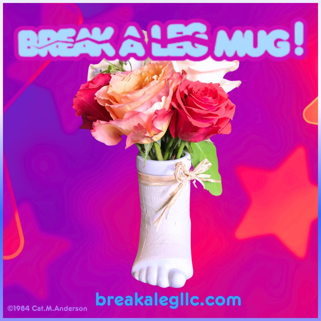 Break a Leg Mug/vase Decorate and Sign the Cast Charming Gift for ...