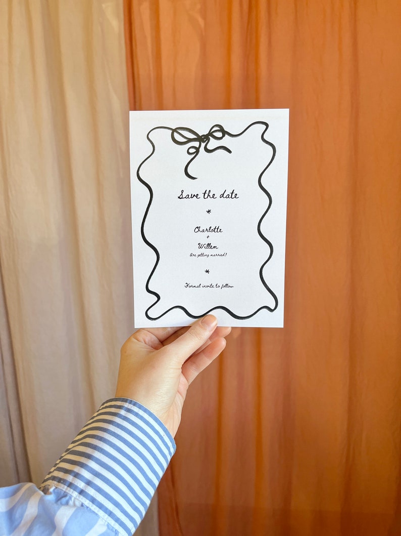 Hand Drawn Save the Date - Etsy