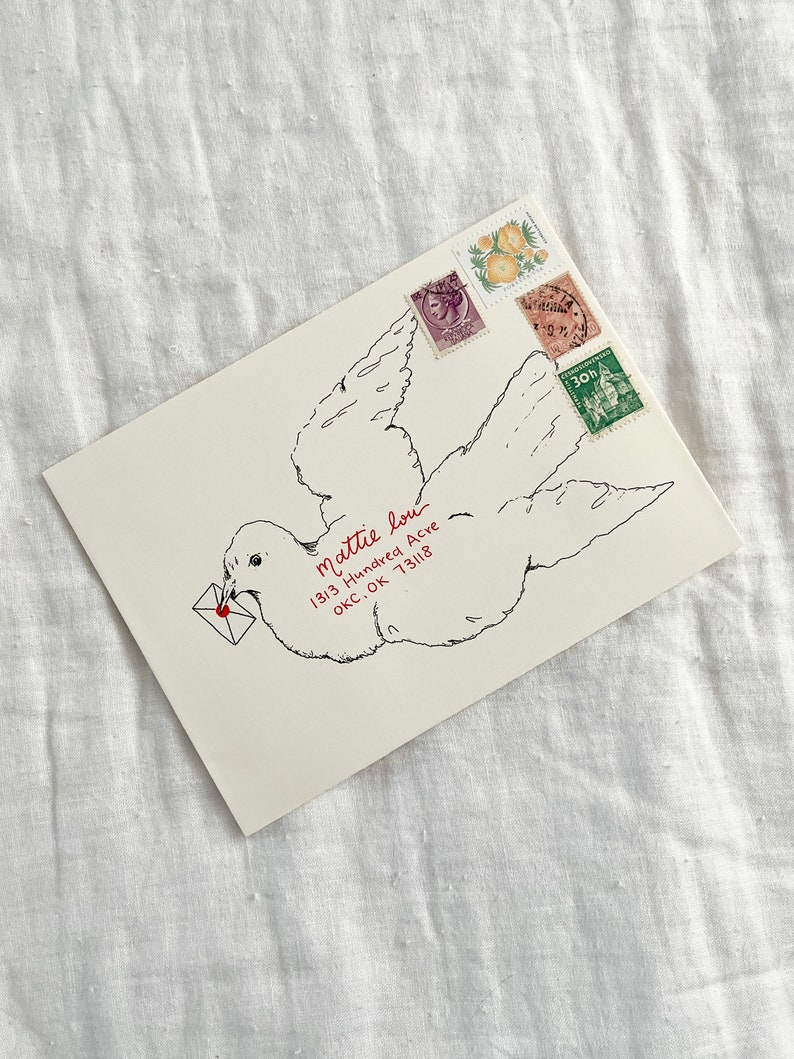 Wedding Invitation Dove Envelopes X10 - Etsy