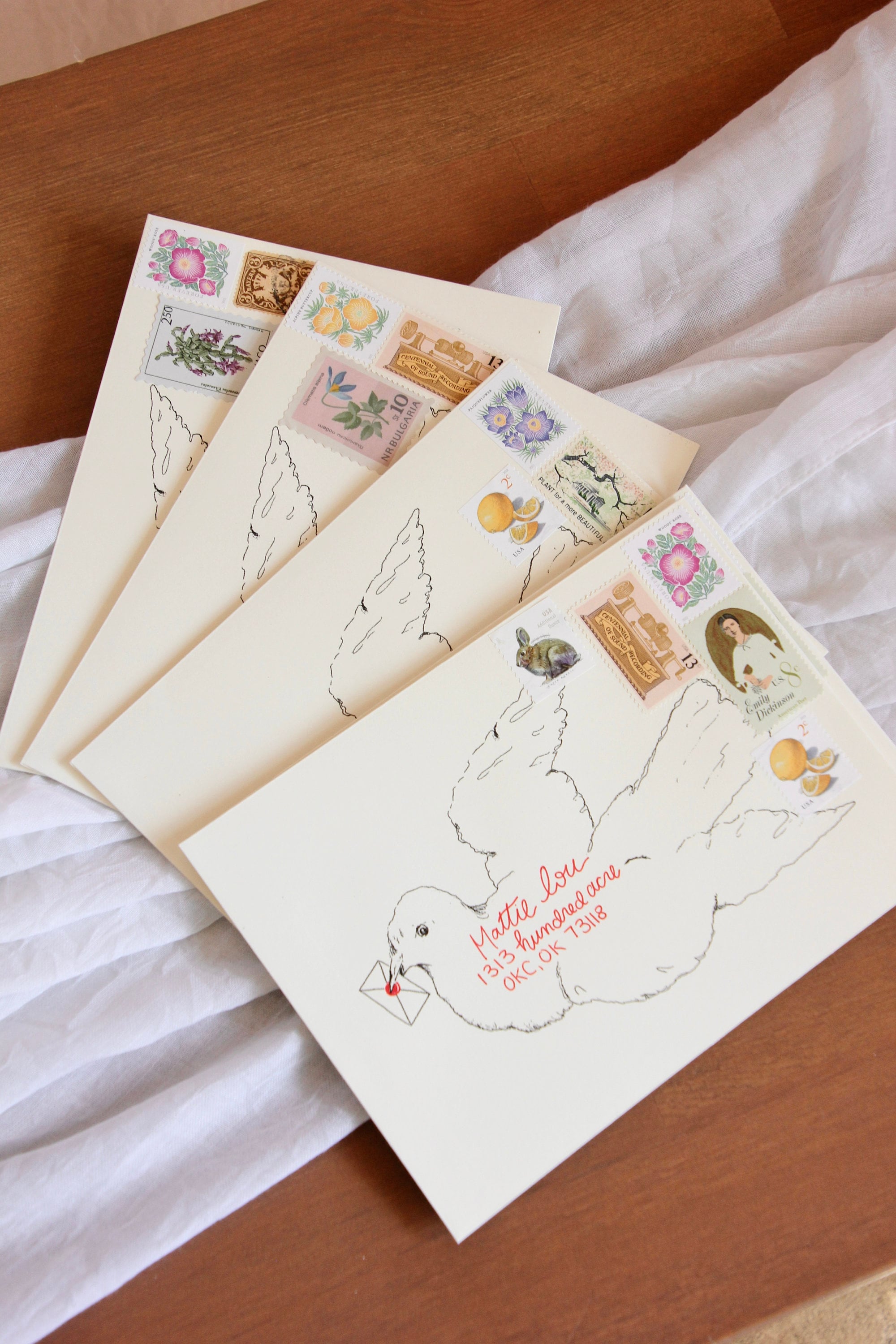 Wedding Invitation Dove Envelopes X10 - Etsy