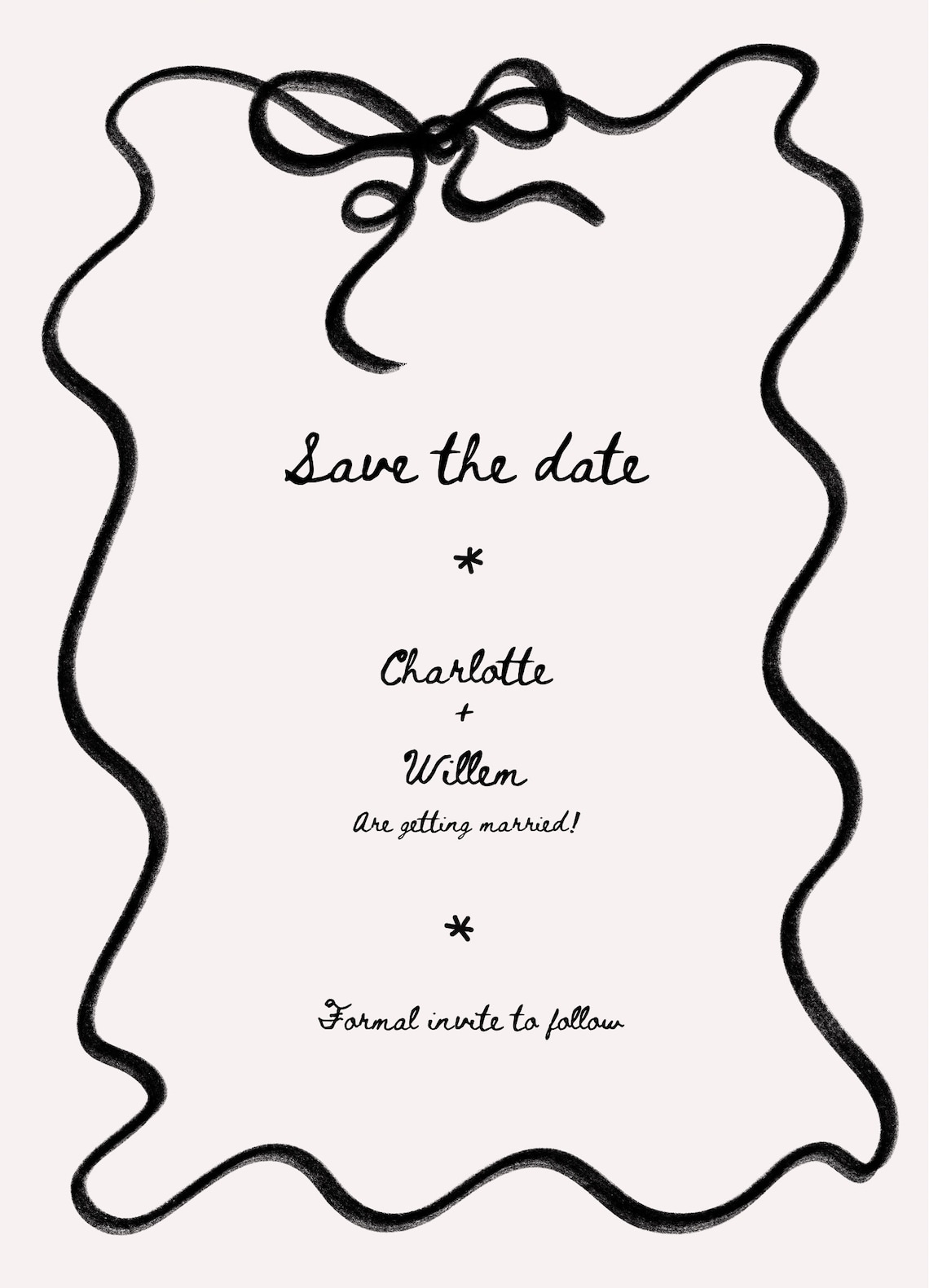 Hand Drawn Save the Date - Etsy