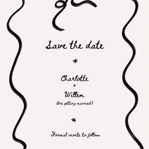 Hand Drawn Save the Date - Etsy