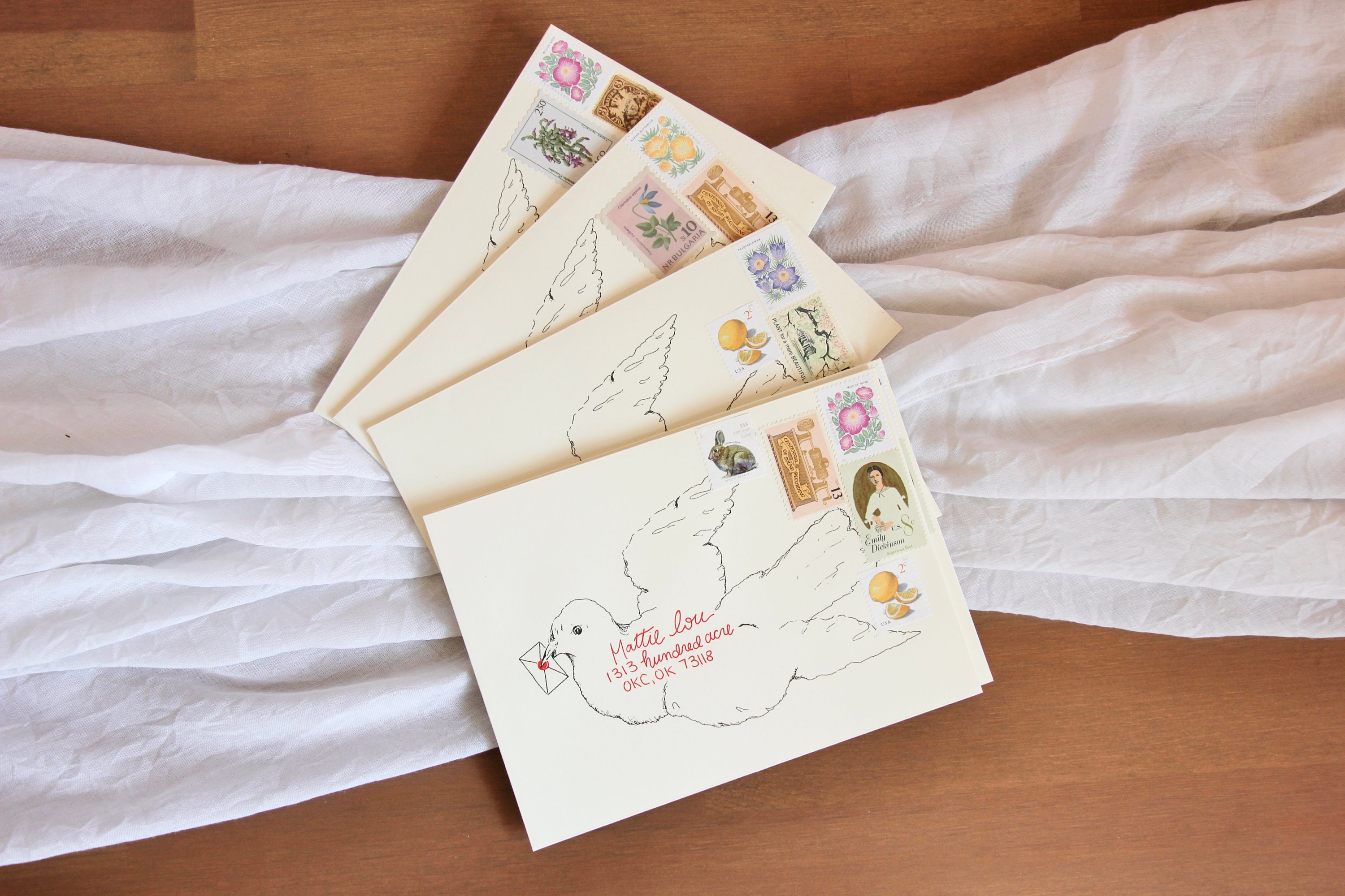 Wedding Invitation Dove Envelopes X10 - Etsy