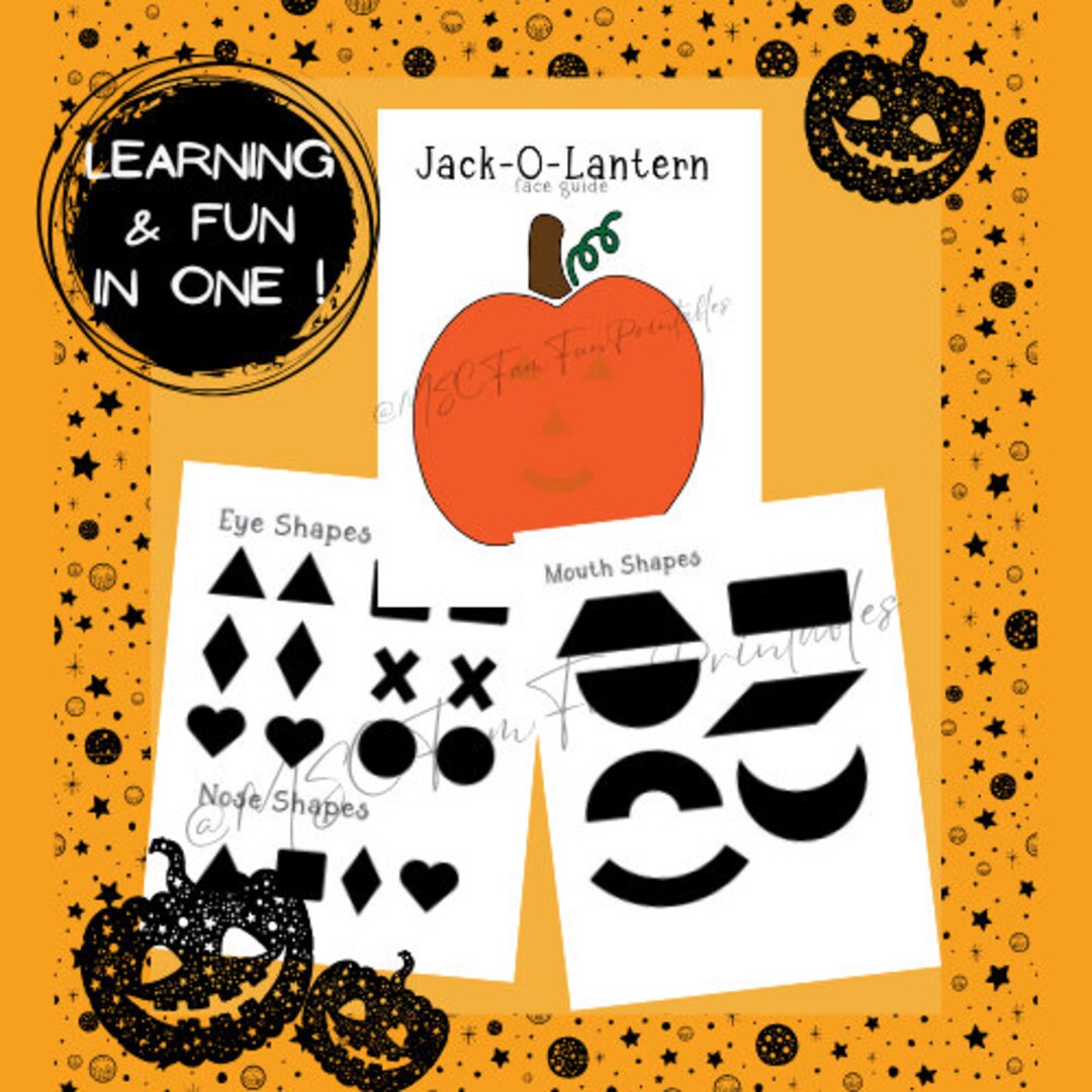Jack-o-lantern Create a Face Sheet. Build A Jack-o-lantern. Home School ...