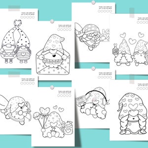 Gnome Love Coloring Pages 25 Printable Colouring Pages for Instant ...